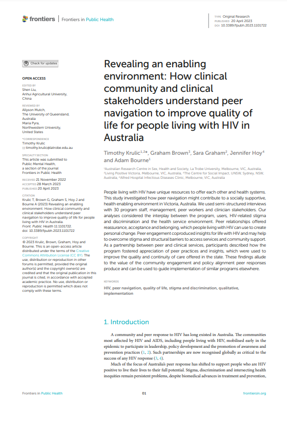 Revealing an enabling environment - W3 Framework